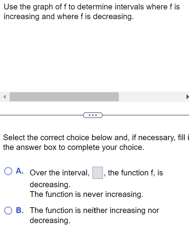 Use the graph of f to determine intervals where f is | Chegg.com