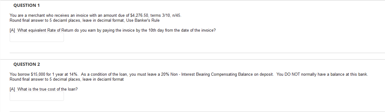 Solved You are a merchant who receives an invoice with an | Chegg.com