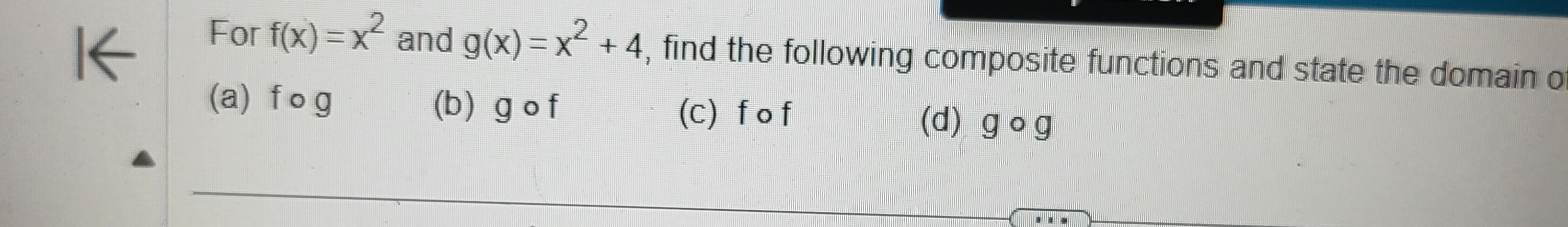 Solved For f(x)=8x and g(x)=81x, find (f∘g)(x) and (g∘f)(x). | Chegg.com