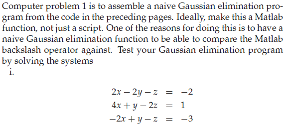 Solved Computer problem 1 is to assemble a naive Gaussian | Chegg.com