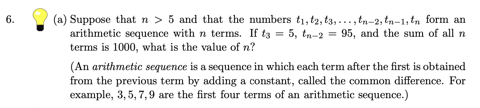 Solved Please explain how the formula becomes n/2 (t1 + tn) | Chegg.com