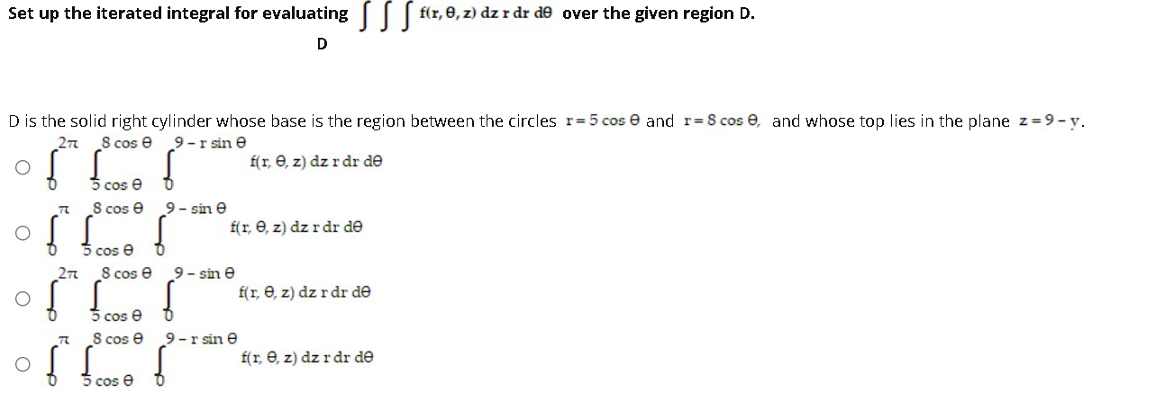 Solved Set up the iterated integral for evaluating SS S | Chegg.com