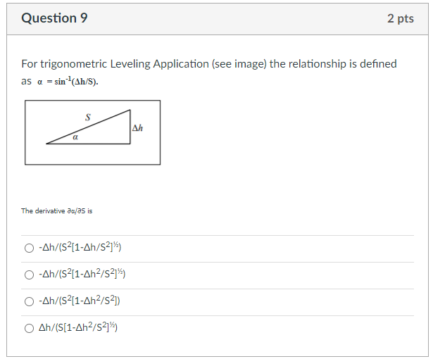 Solved For trigonometric Leveling Application (see image) | Chegg.com