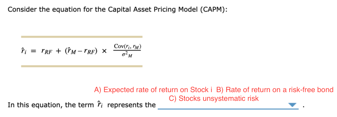 Solved 3. The basics of the Capital Asset Pricing Model | Chegg.com
