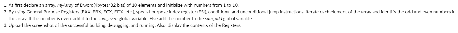 Solved 1. At first declare an array, myArray of | Chegg.com