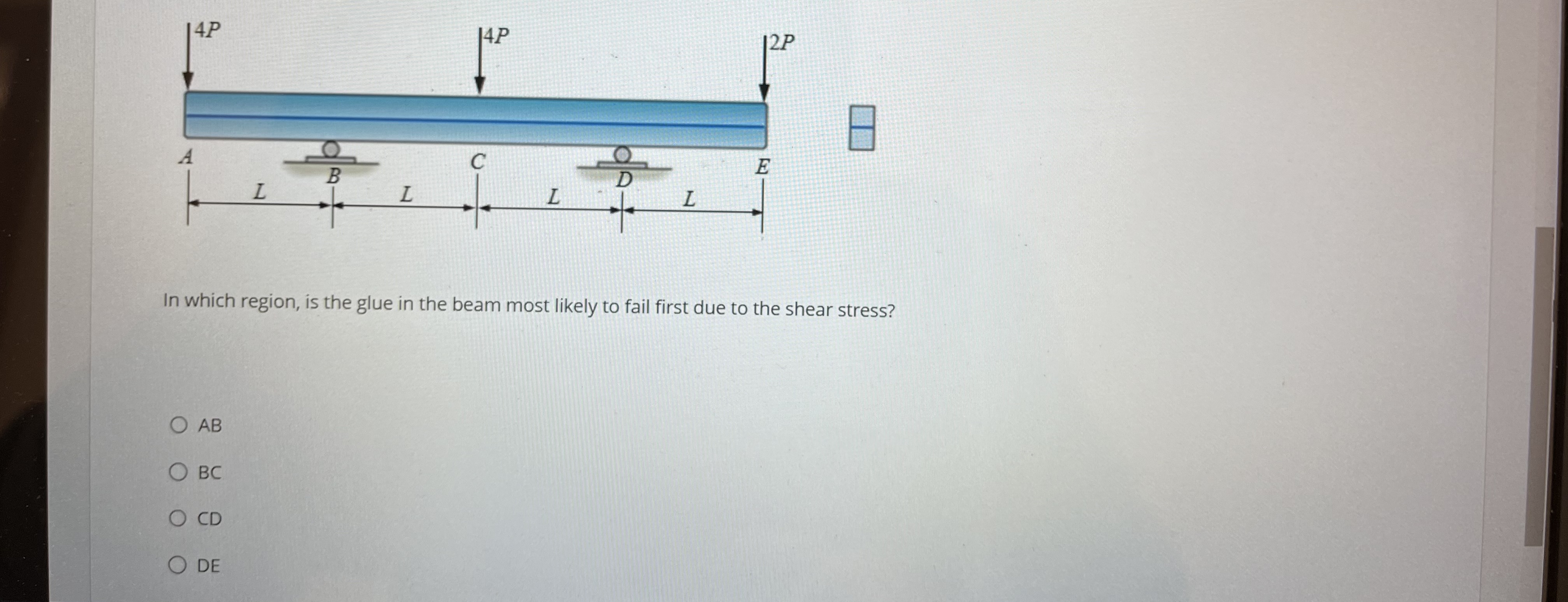 Solved Two identical beams of square cross-section are glued | Chegg.com