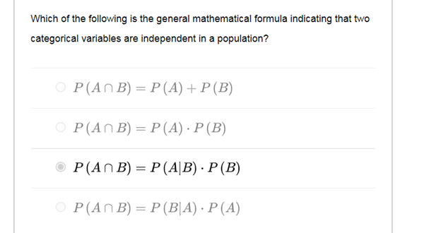 Solved Which of the following is the general mathematical | Chegg.com