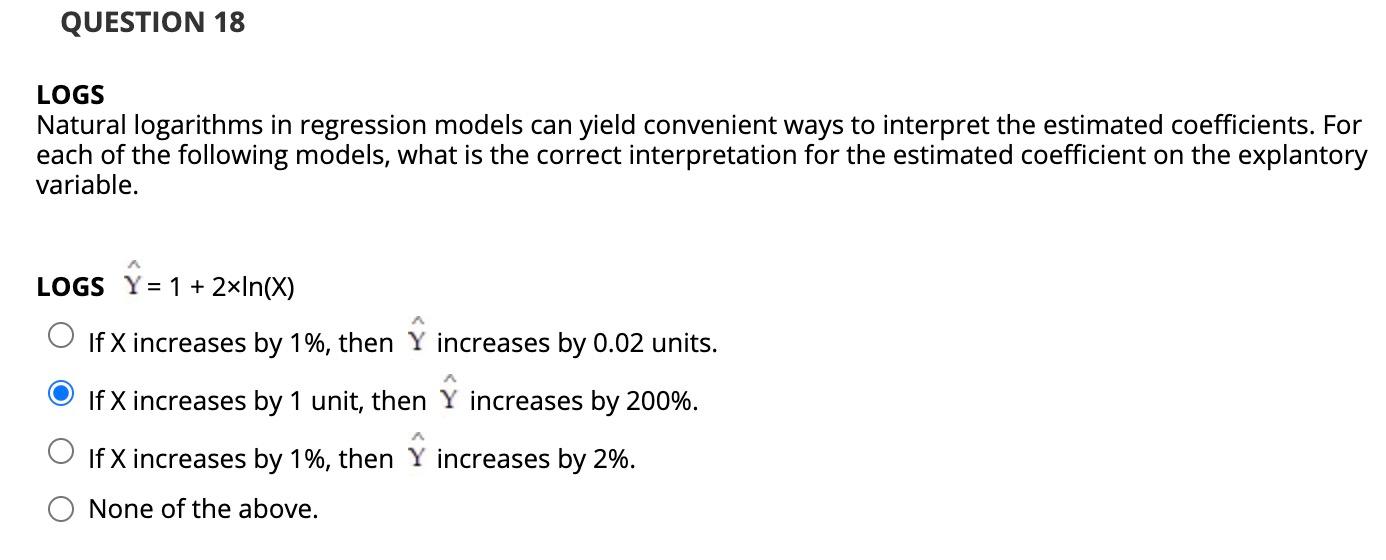 Solved QUESTION 4 + Suppose you have estiamted Y= b0+ b1X + | Chegg.com