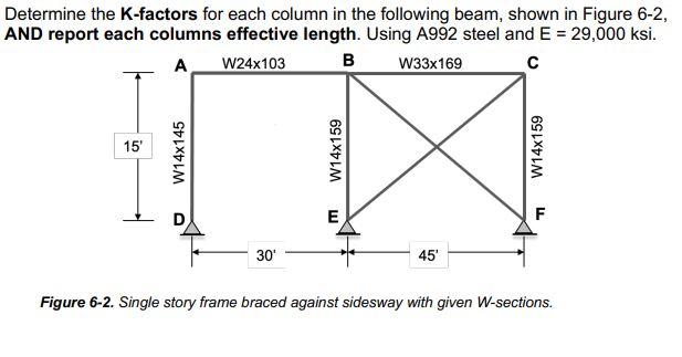 Solved Determine the K-factors for each column in the | Chegg.com
