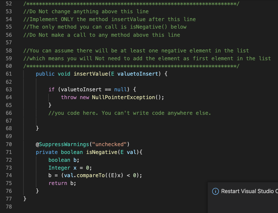 Solved Q3LinkedList implements a singly linked list. This | Chegg.com