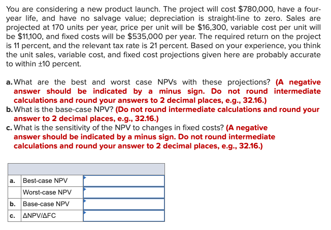 Solved You are considering a new product launch. The project | Chegg.com