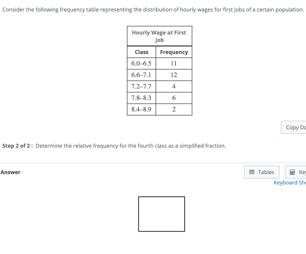 Solved Consider the following frequency table representing | Chegg.com