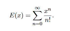Solved E(x)=∑n=0∞n!xn(b) Fix an arbitrary a∈R, and consider | Chegg.com