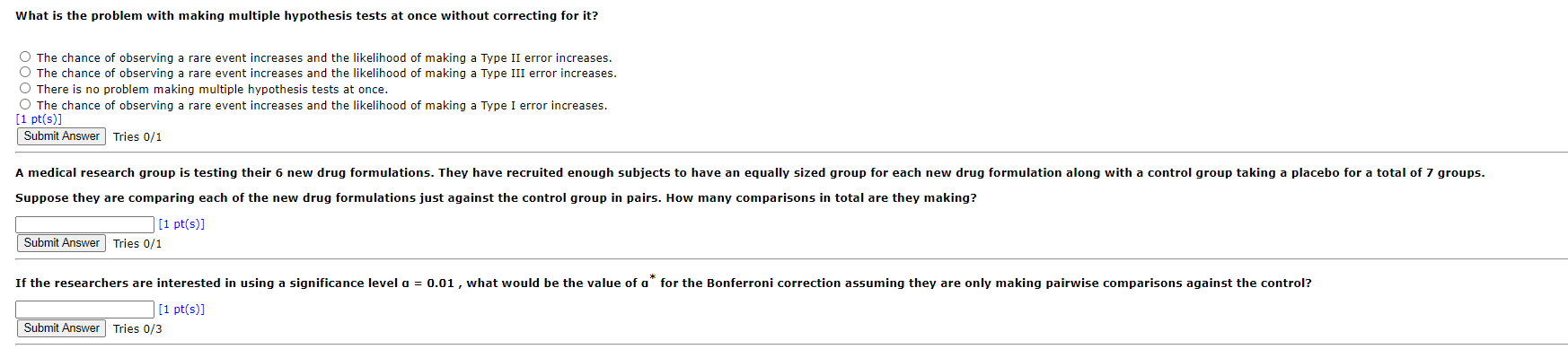 Solved What Is The Problem With Making Multiple Hypothesis 2408