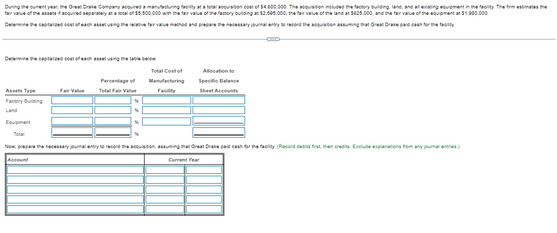 Solved Determine the capitalized cost of each asset using | Chegg.com