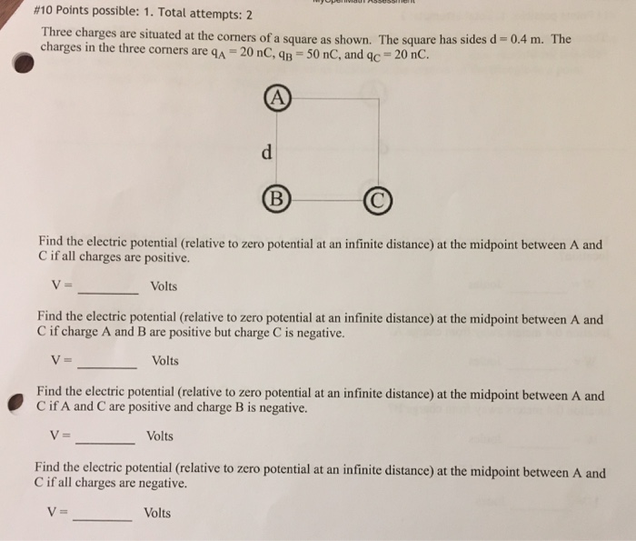 Solved #10 Points possible: 1 . Total attempts: 2 hree | Chegg.com