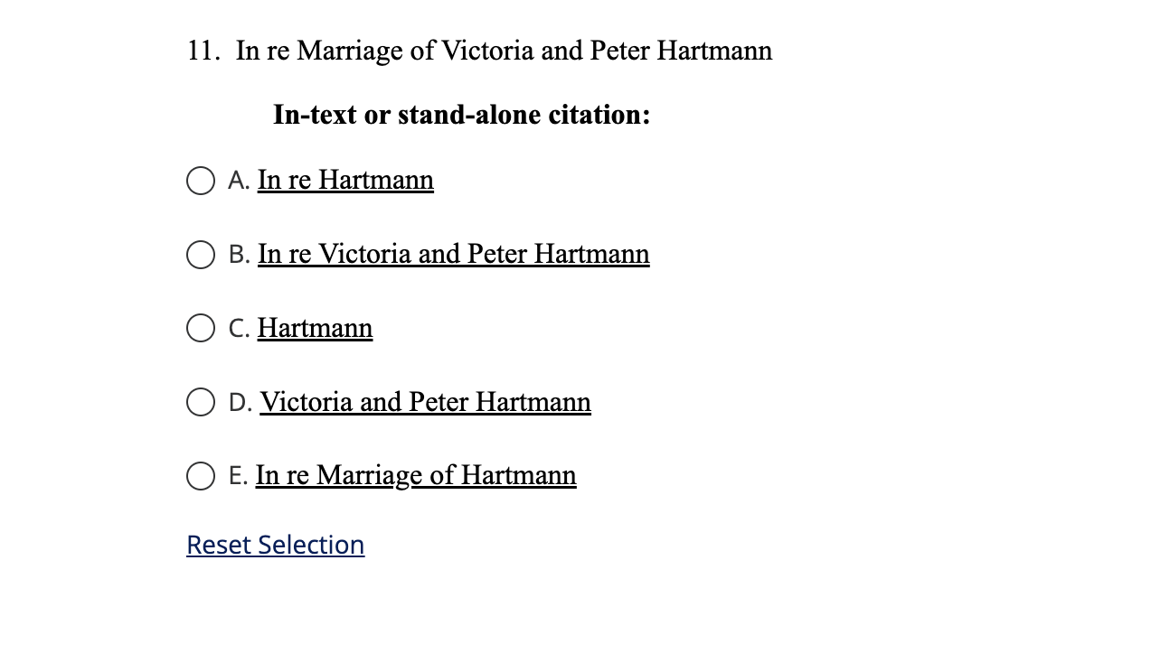 11. In re Marriage of Victoria and Peter Hartmann | Chegg.com