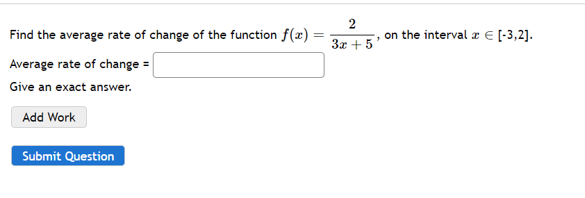 Solved Find the average rate of change of the function | Chegg.com