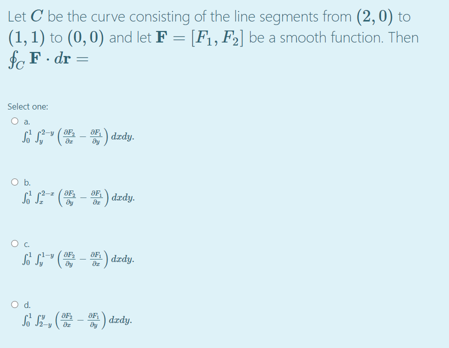 Solved Let C be the curve consisting of the line segments | Chegg.com