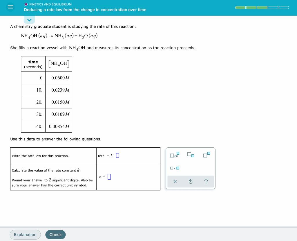 Solved III O KINETICS AND EQUILIBRIUM Deducing a rate law | Chegg.com