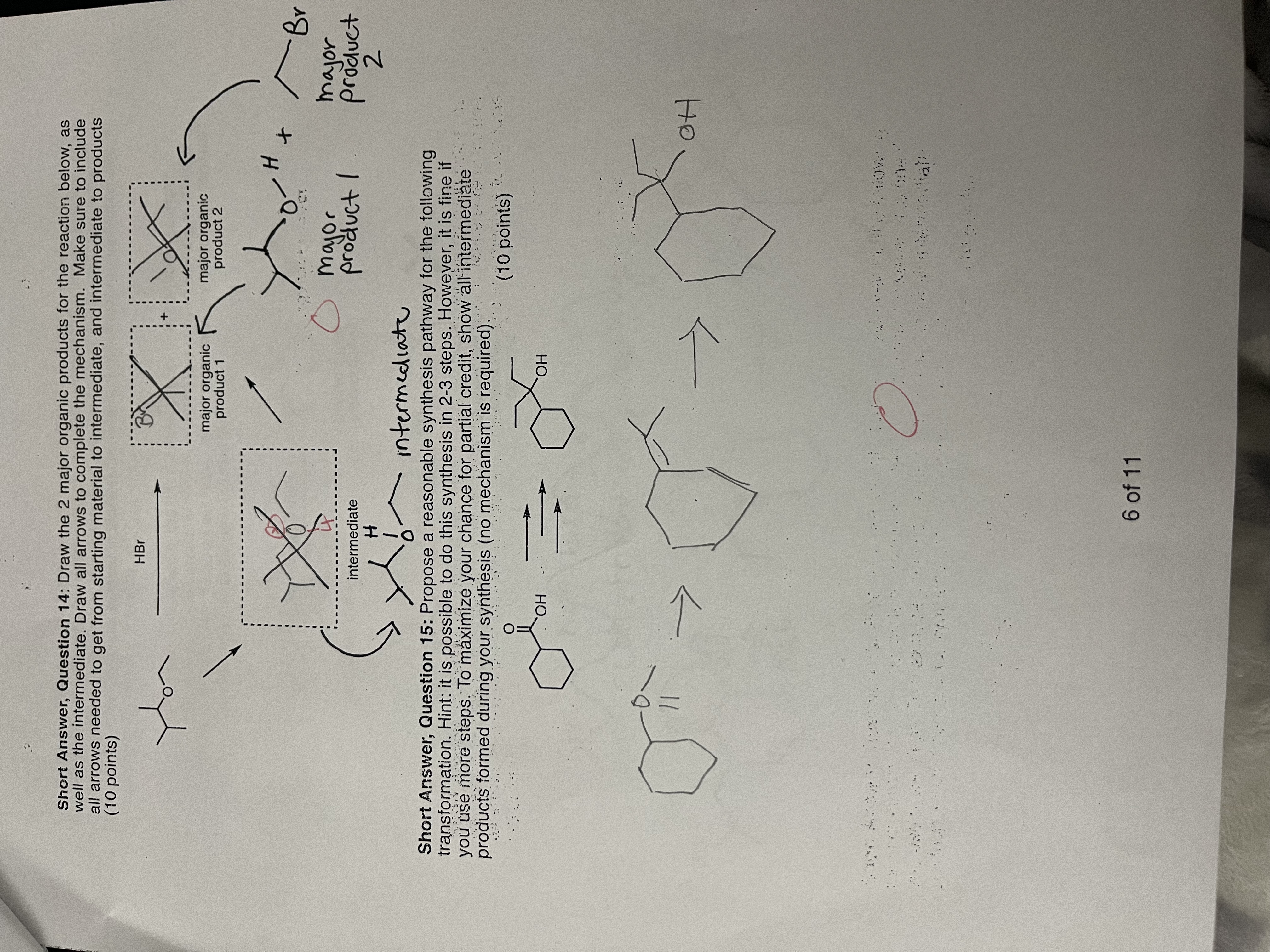 Solved Question 15: Propose a reasonable synthesis pathway | Chegg.com