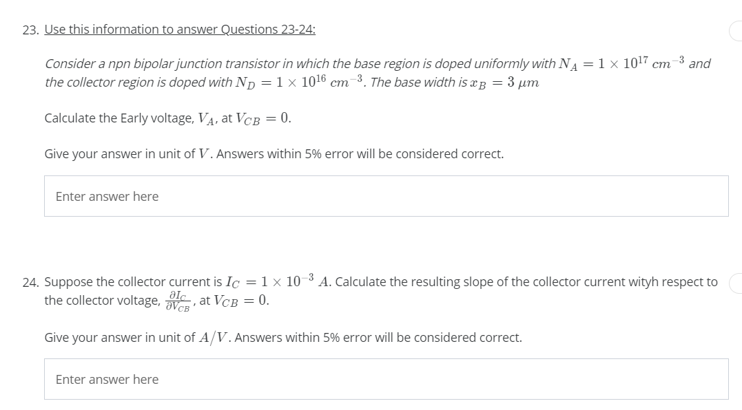 Solved 23. Use this information to answer Questions 23-24: | Chegg.com