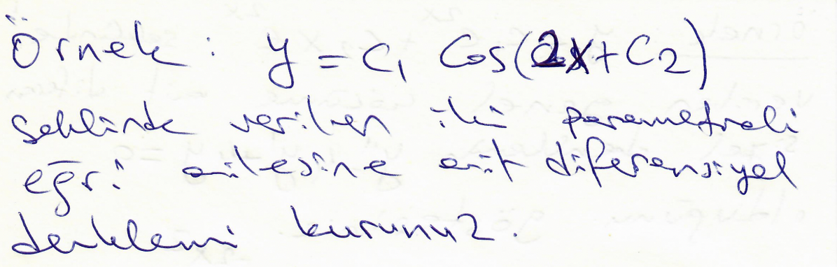 Solved y=c1xcos(2x+c2) şeklinde verilen iki parametreli eğri | Chegg.com