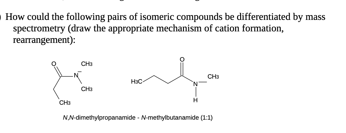 Solved How could the following pairs of isomeric compounds | Chegg.com
