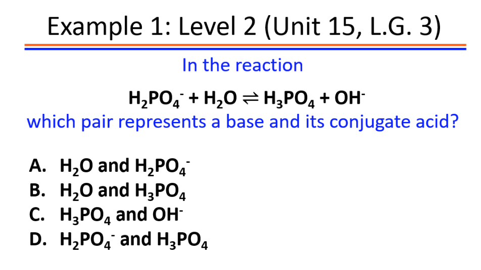 Solved Example 1: Level 2 (Unit 15, L.G. 3) In the reaction | Chegg.com