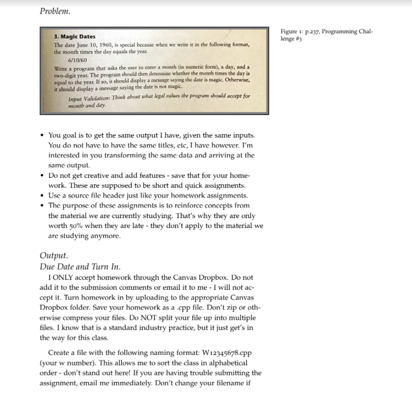 Solved Problem. Figure 1: p.237, Programming Chal- lenge #3 | Chegg.com