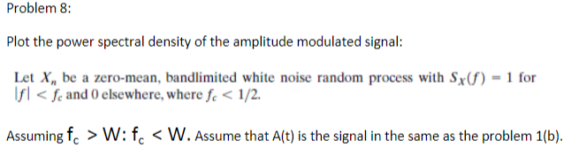 Plot the power spectral density of the amplitude | Chegg.com