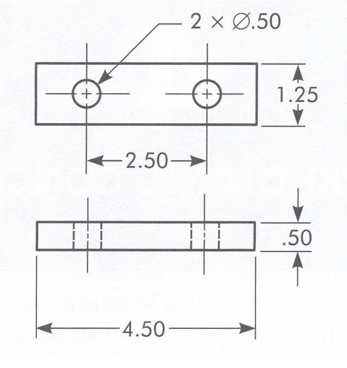 Design and draw a drilling jig to produce the two | Chegg.com