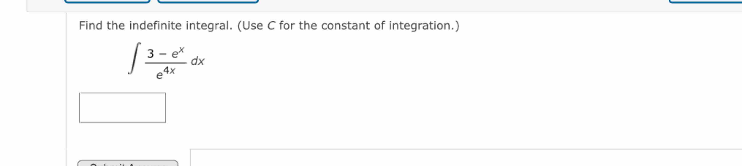 Solved Find the indefinite integral. (Use C ﻿for the | Chegg.com