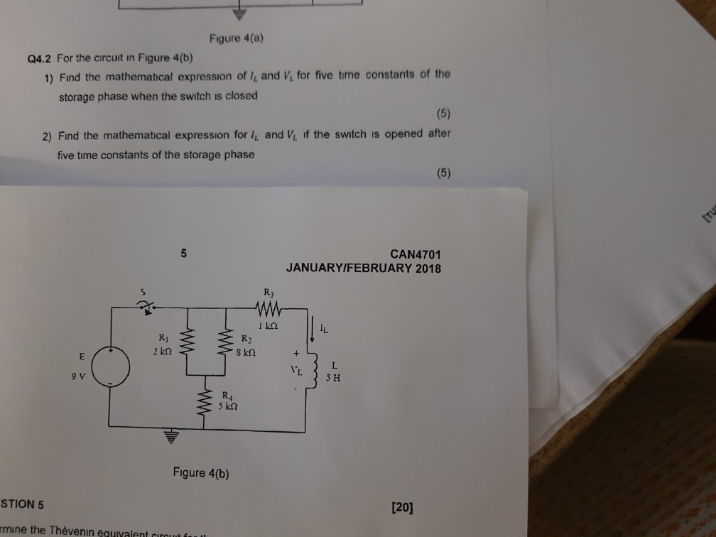 Solved Figure 4(a) Q4.2 For the circuit in Figure 4(b) 1) | Chegg.com
