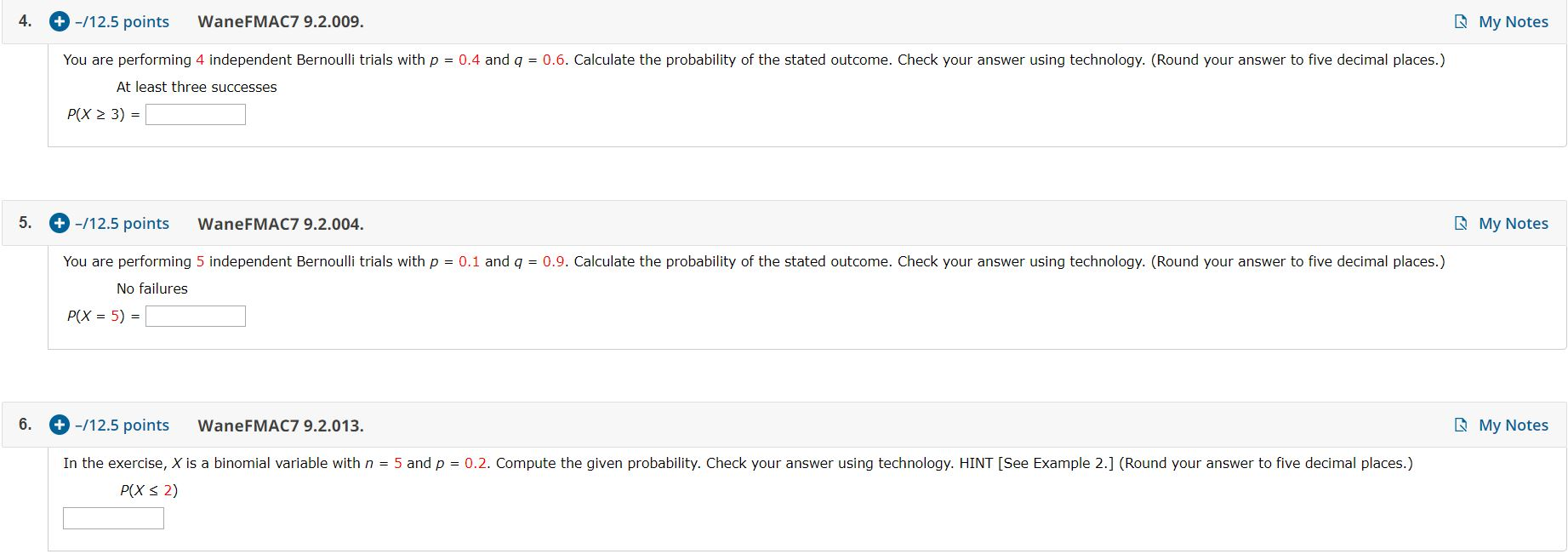 Solved 4. + -/12.5 points WaneFMAC7 9.2.009. My Notes You | Chegg.com