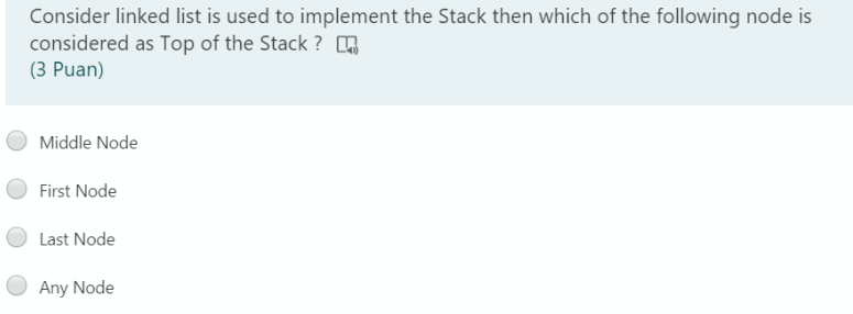 Solved Consider linked list is used to implement the Stack | Chegg.com