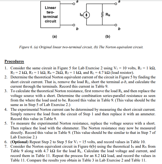 Solved Verification of Norton's Theorem The objective of | Chegg.com