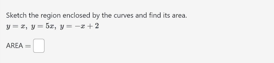 Solved Sketch the region enclosed by the curves and find its | Chegg.com