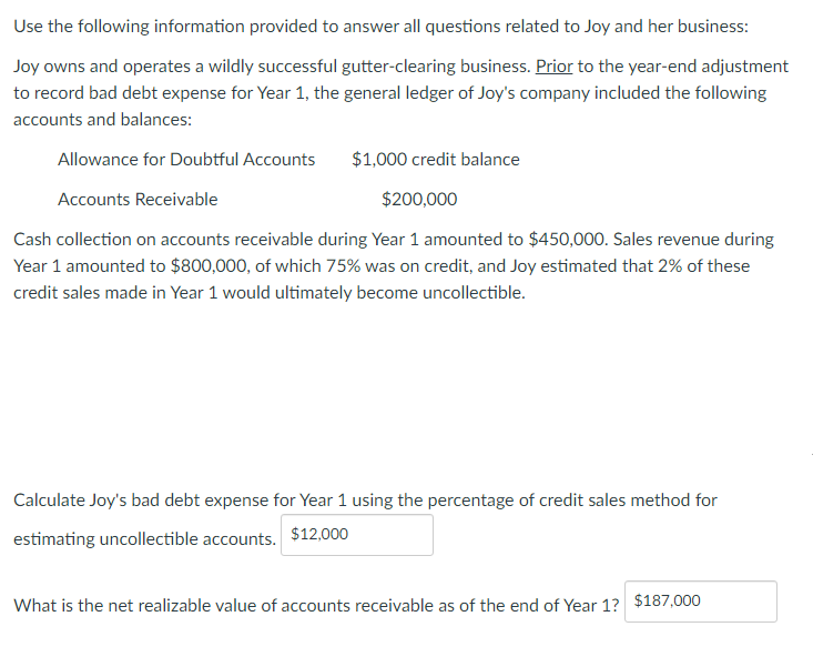 Solved Use the following information provided to answer all | Chegg.com