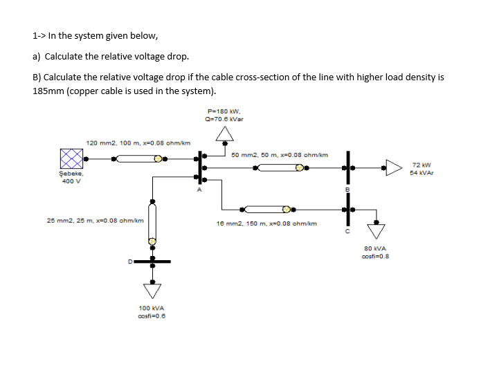 Solved 1-> In the system given below, a) Calculate the | Chegg.com