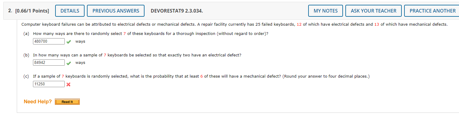 Solved 2. [0.66/1 Points] DETAILS PREVIOUS ANSWERS | Chegg.com