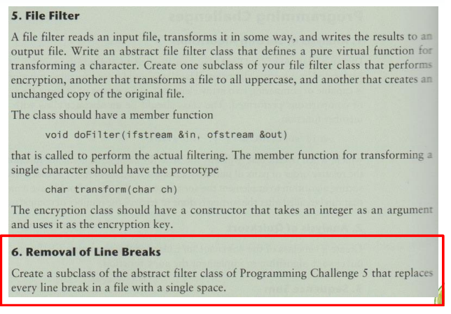 Solved 5 File Filter A File Filter Reads An Input File 