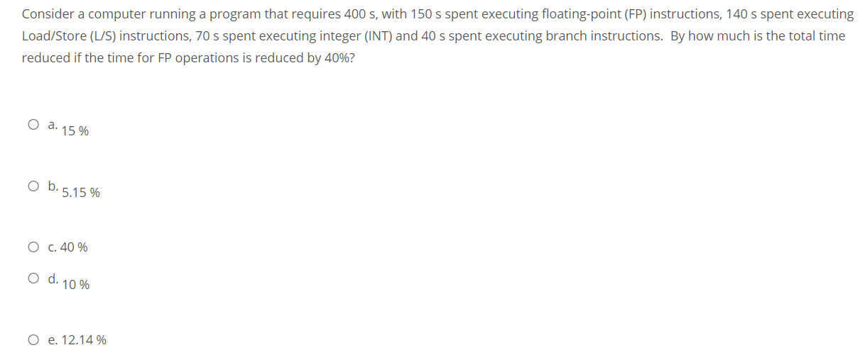 Solved Consider a computer running a program that requires | Chegg.com