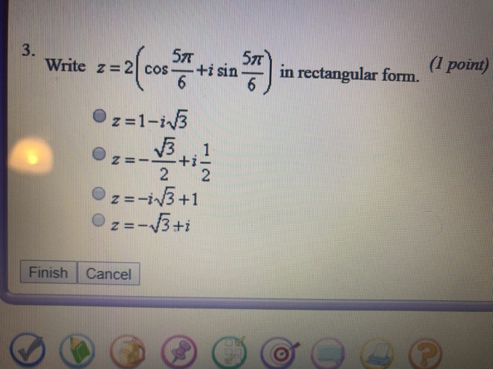 Solved complex numbers in polar form (converting | Chegg.com