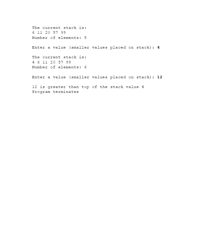 Solved This program will consist of three files: 1. stack.h: | Chegg.com