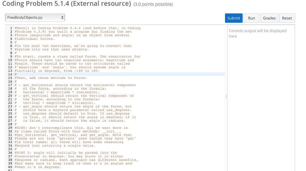 Solved Coding Problem 5.1.4 (External resource) (B.0 points | Chegg.com