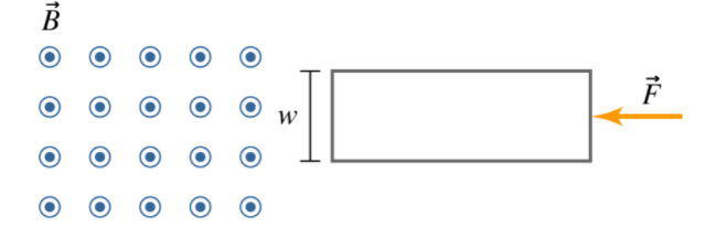 Solved A long, rectangular loop of width 𝑤, mass 𝑀, and | Chegg.com