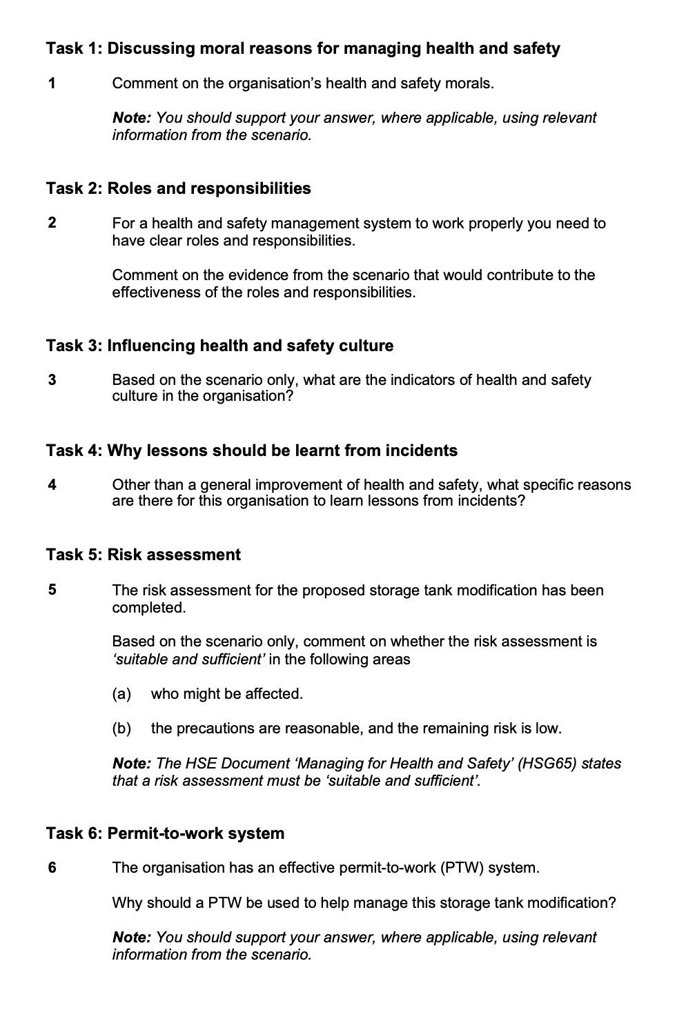 Solved SCEN You have a dual role as an experienced and | Chegg.com