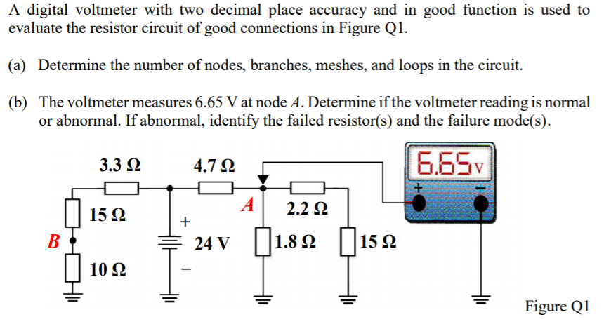 Solved A digital voltmeter with two decimal place accuracy | Chegg.com