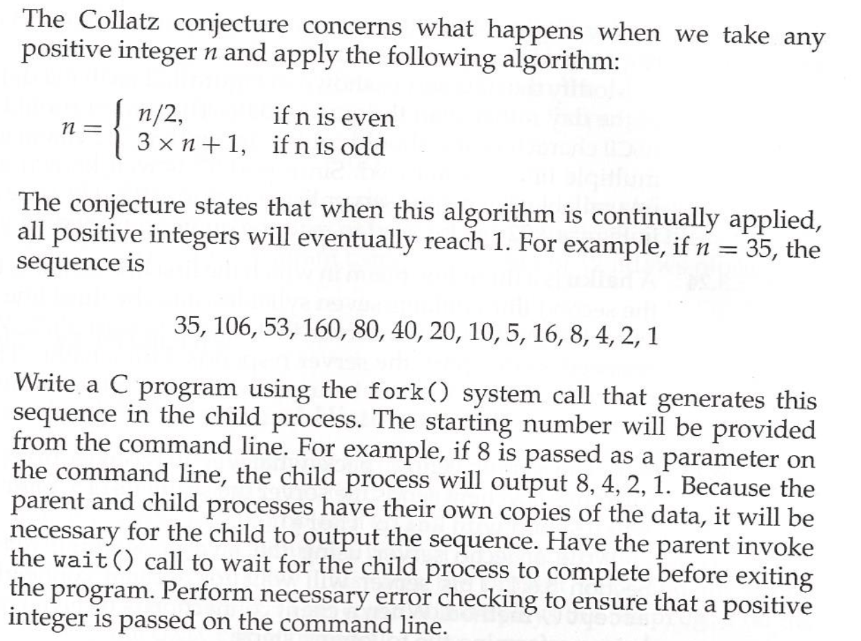 Solved The Collatz conjecture concerns what happens when we | Chegg.com